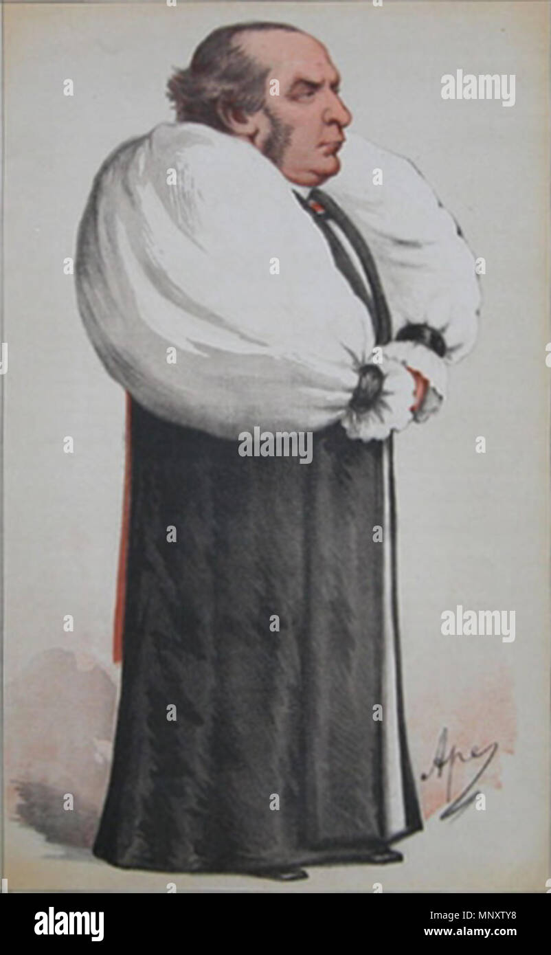 . Caricature of William Thomson, Archbishop of York. Caption read 'The ...