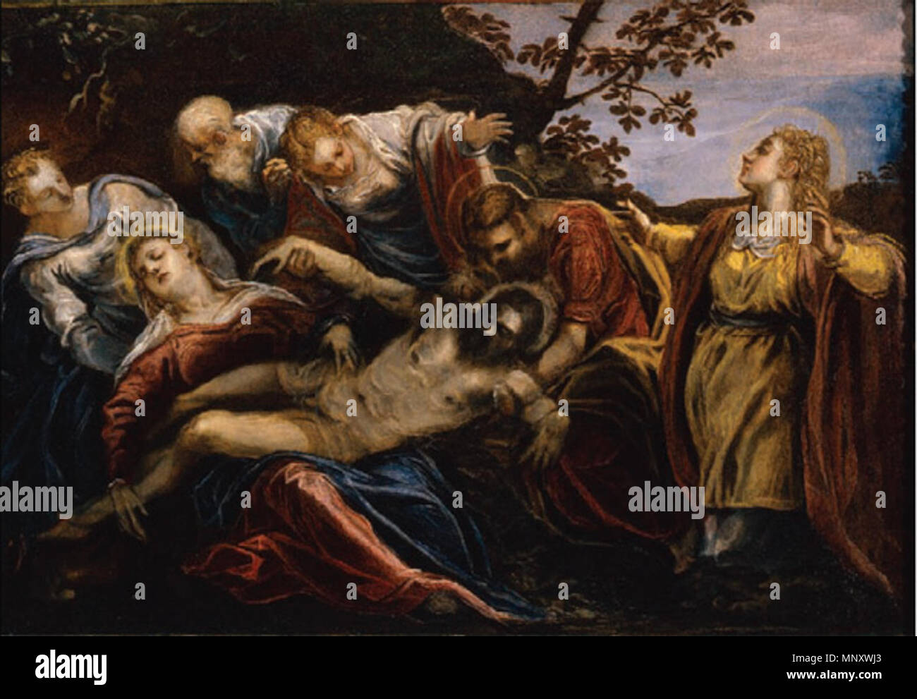 The lamentation over the dead Christ from 1556 until 1559. 1194 Tintoretto - Deploration of ...