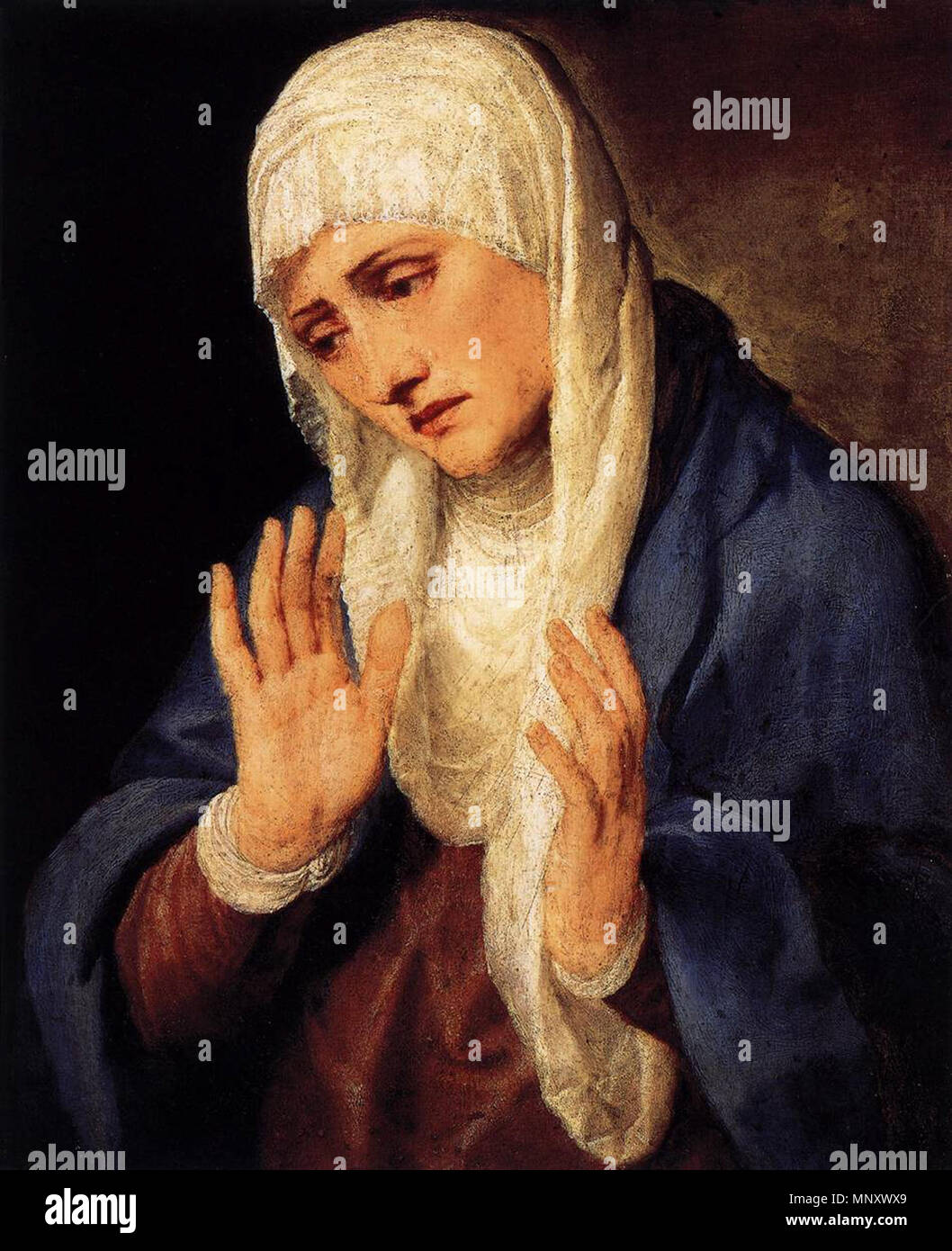 Mater Dolorosa with open hands . Español: La obra representa a la ...