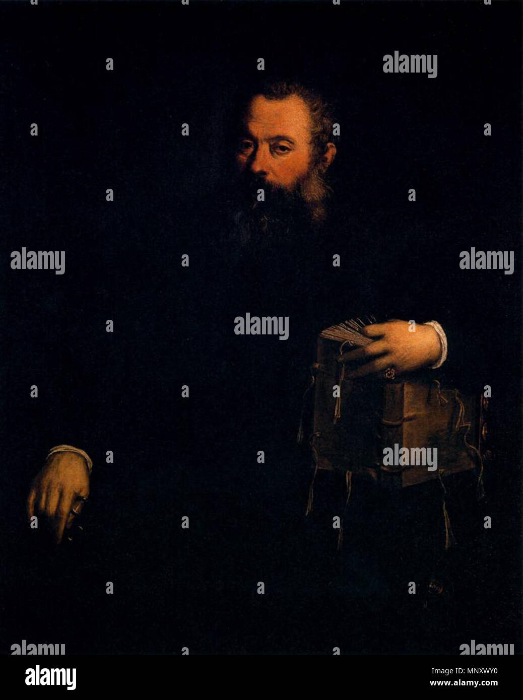 Portrait of Andreas Vesalius circa 1545. 1195 Titian - Portrait of ...