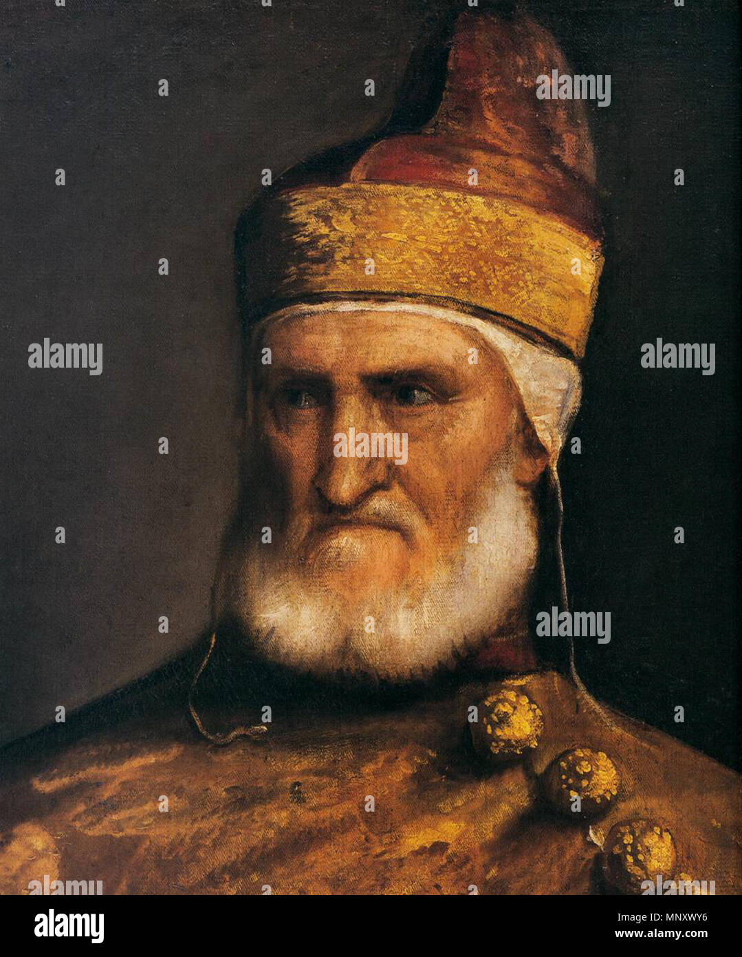 Portrait of Doge Andrea Gritti (detail) circa 1545. 1195 Titian ...