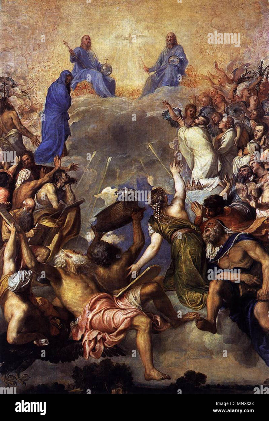 La Gloria . Español: La obra representa a los tres miembros de la ...