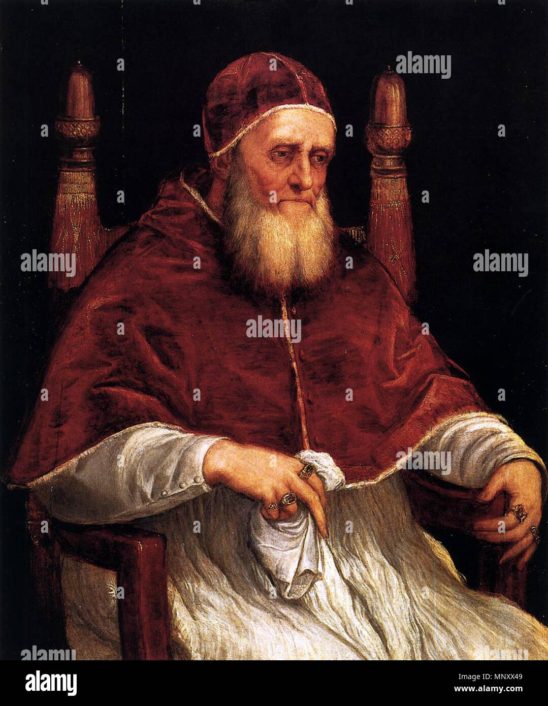 Titian portrait of pope julius ii hi-res stock photography and images ...