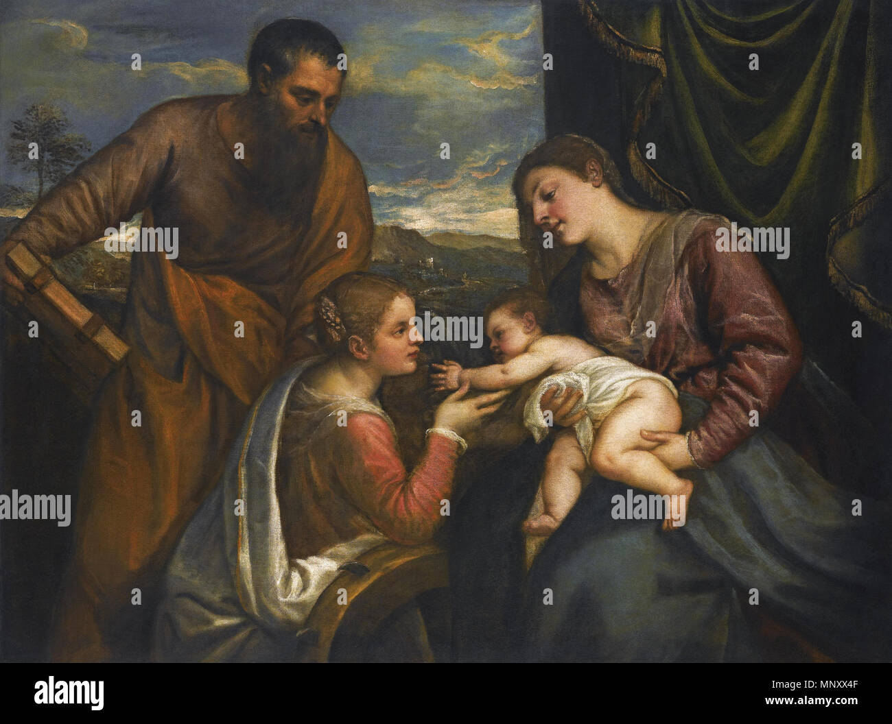 Sacred conversation titian hi-res stock photography and images - Alamy