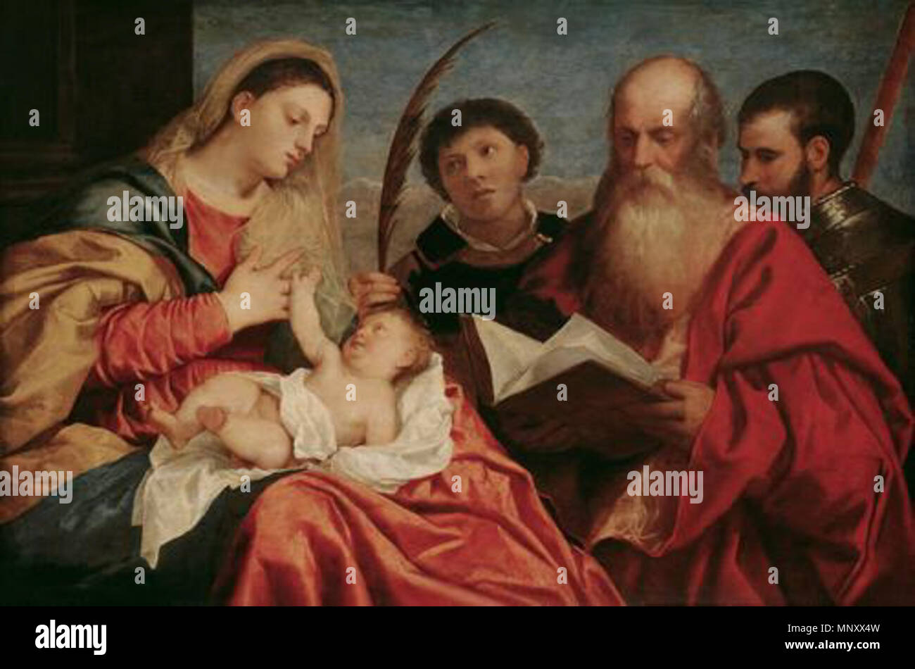 Madonna with Child and Saints . Madonna with Child and Saints by Titian ...