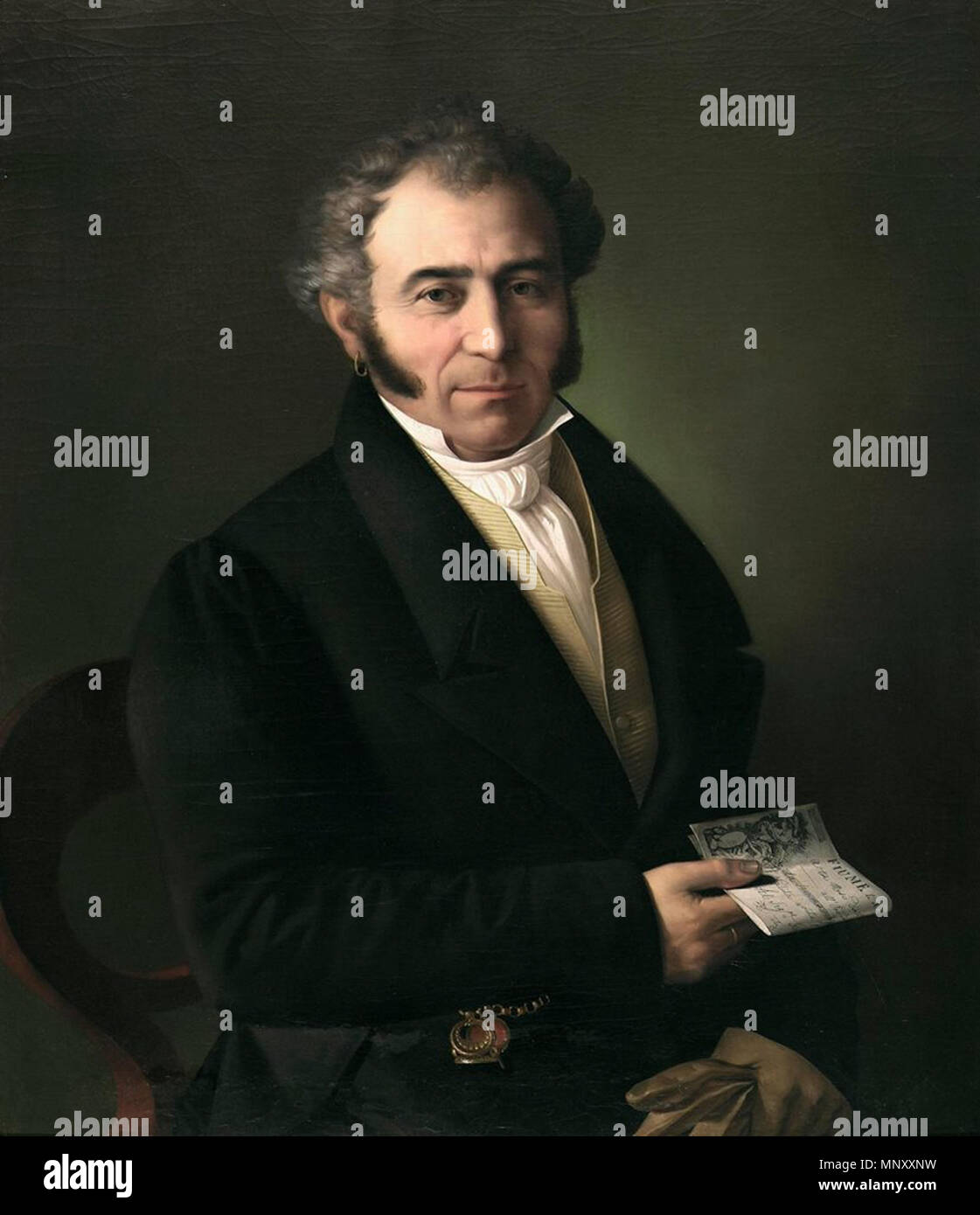Portrait of Filippo Amodeo circa 1830. 1199 Tominz F Amodeo Stock Photo ...