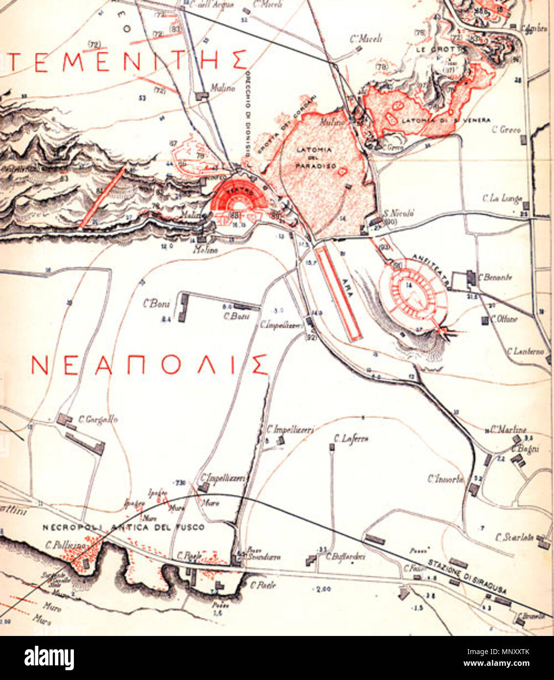 . Italiano: Topografia archeologica di Neapolis: Teatri Greco e ...