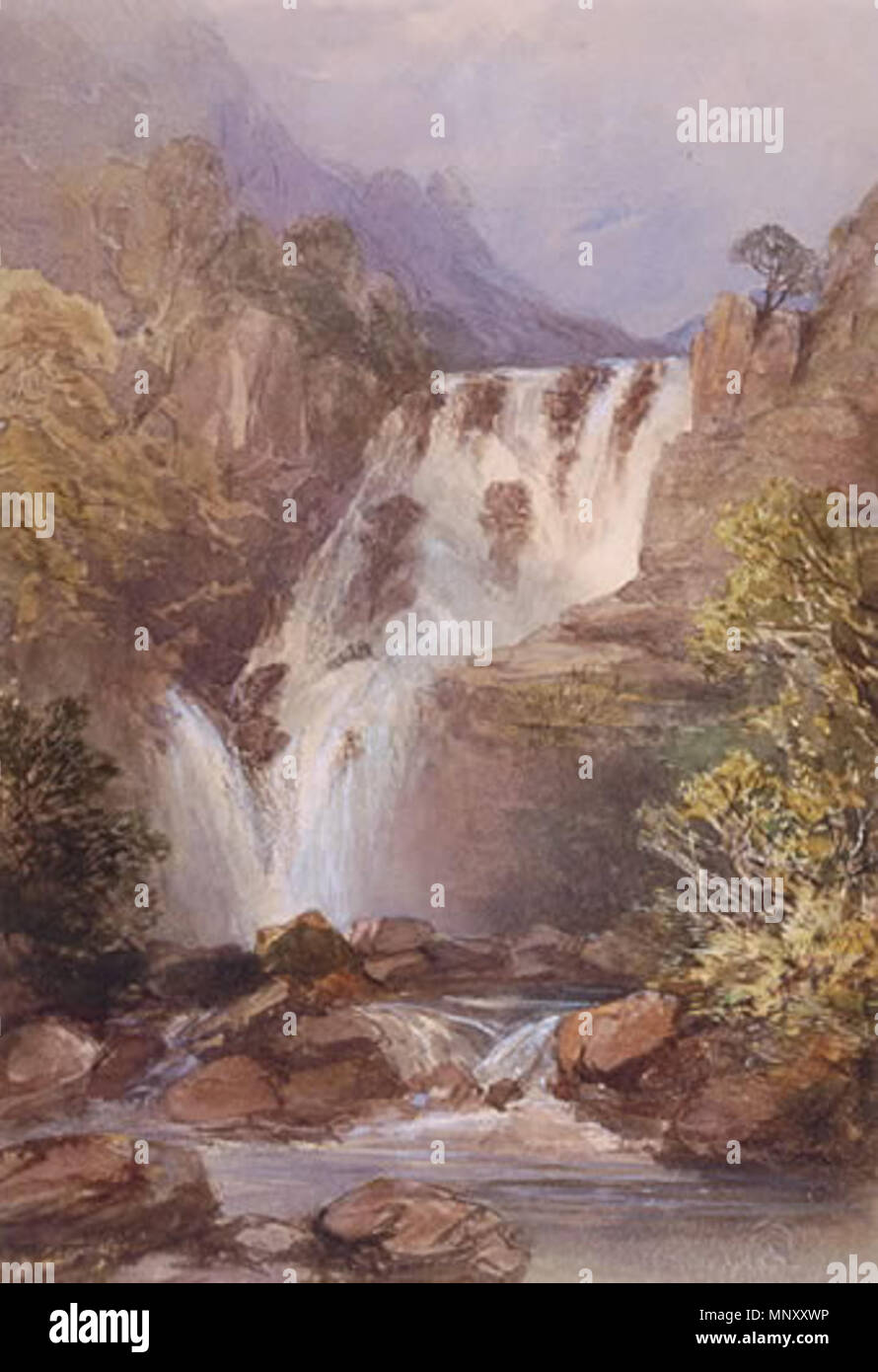 . Torc Waterfall, by Mary Herbert, Muckross House Album, 1860 . 1860 ...