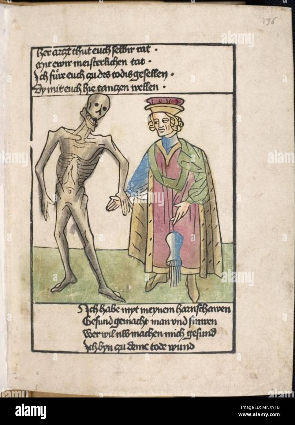 . Totentanz (Danse Macabre) in blockbook format: oldest surviving book ...