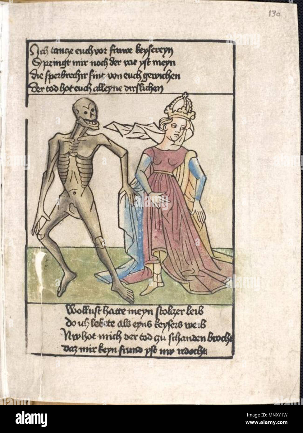 . Totentanz (Danse Macabre) in blockbook format: oldest surviving book ...