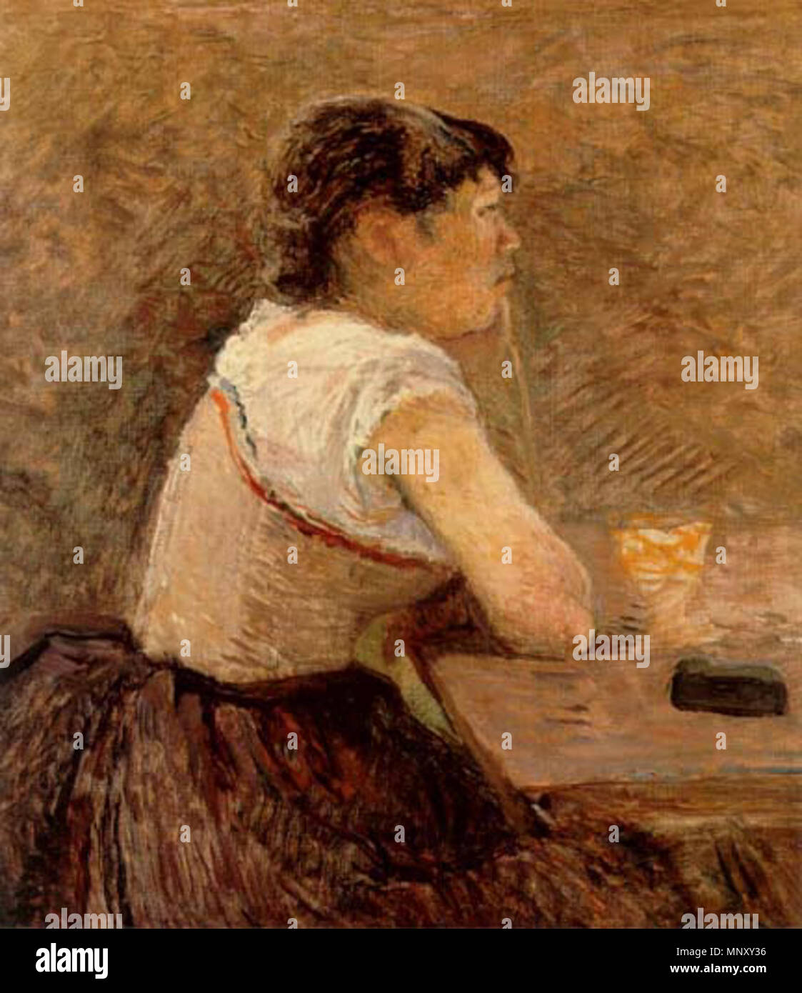 Español: Bebedora de ajenjo en Grenelle. 1886. 1201 Toulouse-Lautrec ...