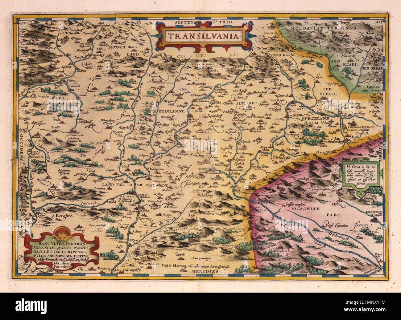 Ortelius map 1572 hi-res stock photography and images - Alamy