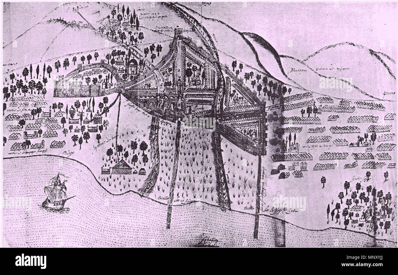 . English: 1604 Map of Trebizond (Trabzon, Turkey) by Julien Bordier. 7 ...
