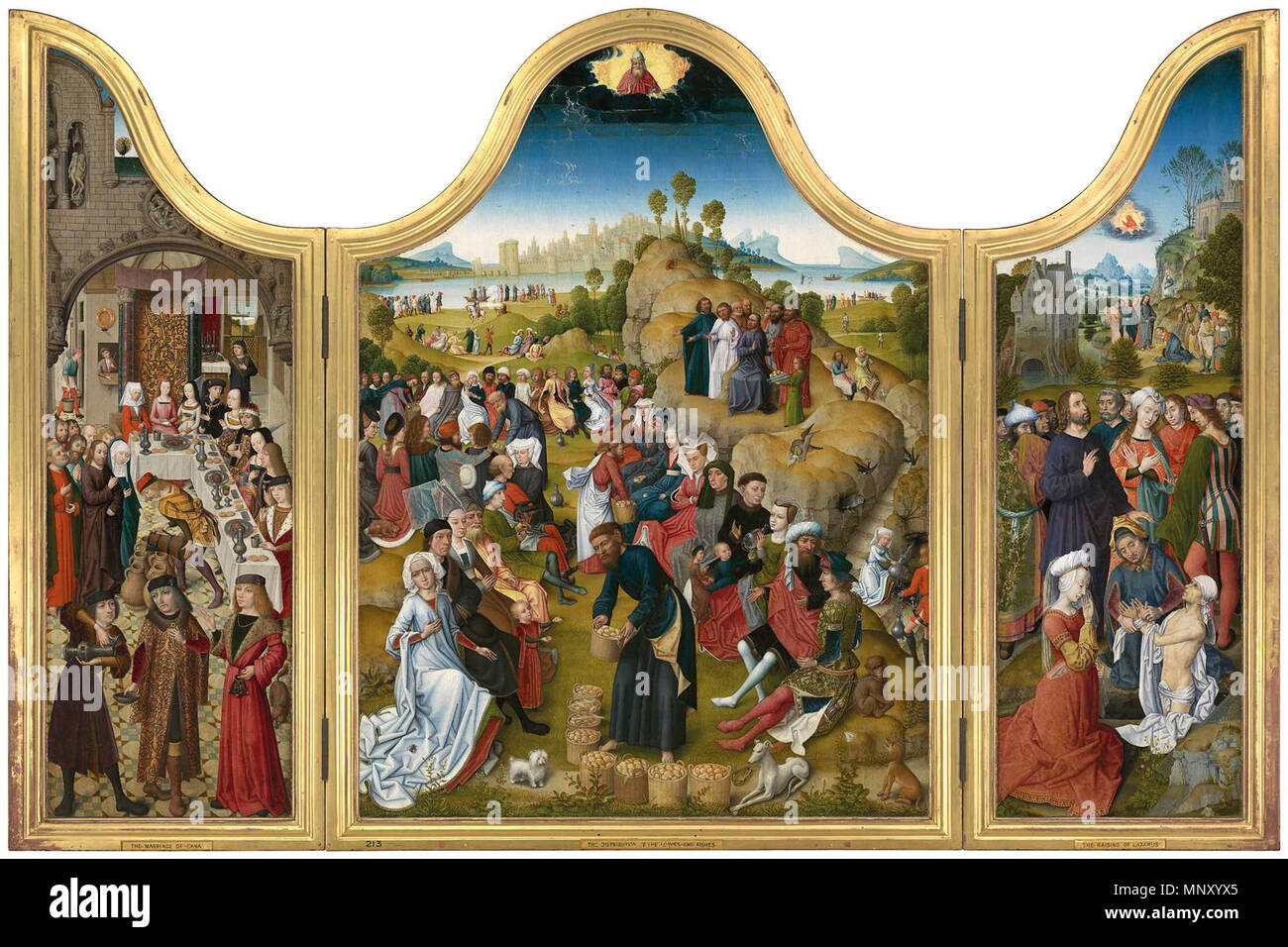 English: Triptych with the Miracles of Christ late 15th century. 1205 ...