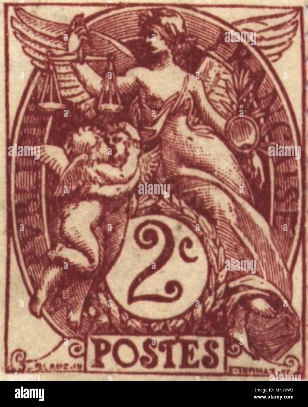 . Timbre français type Blanc. between 1900 and 1930. Paul-Joseph Blanc ...