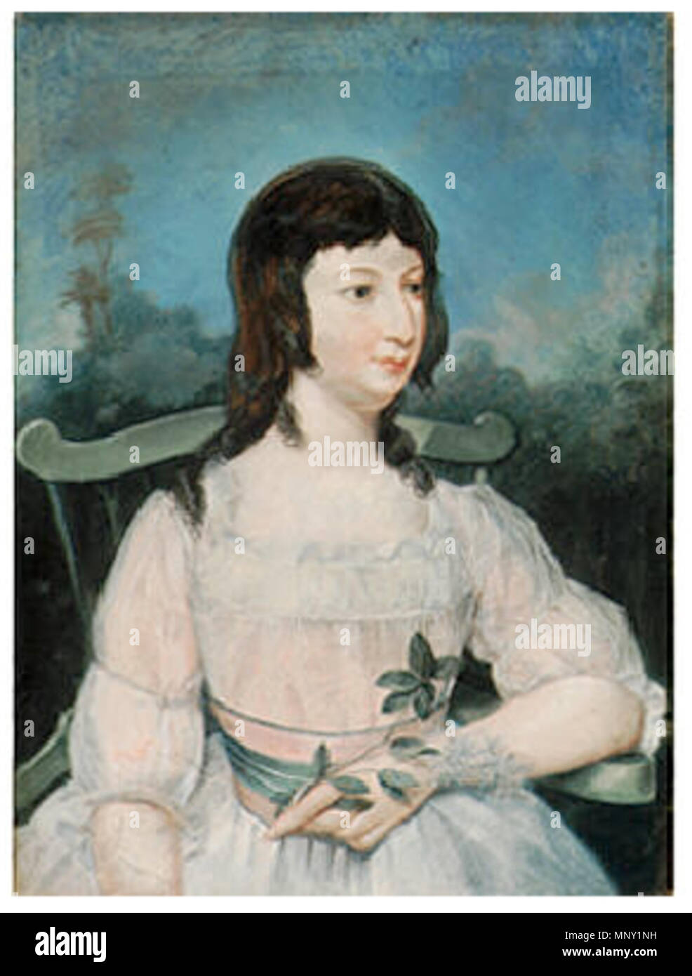 Portrait of the Ames Sisters of Boston 18th century. 1214 Ames sister2 ...