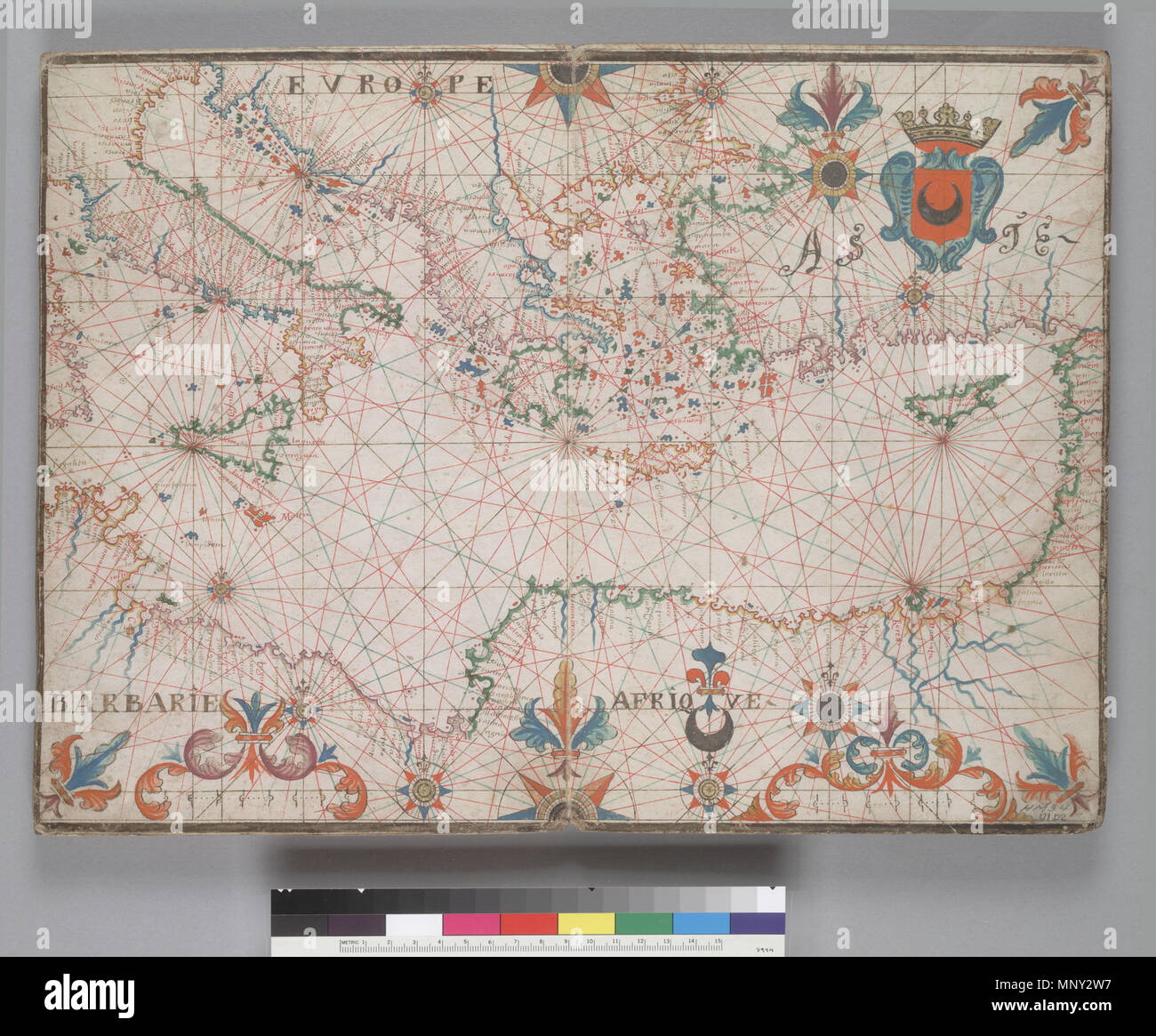 . English: Map of Eastern Mediterranean. HM 34. PORTOLAN ATLAS ...