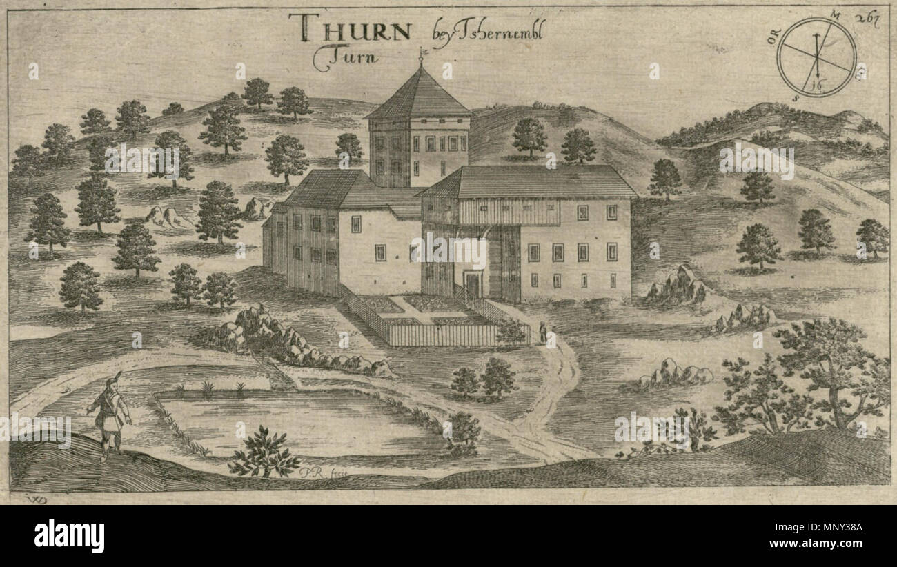 1221 Valvasor - Grad Turn pri Črnomlju Stock Photo - Alamy