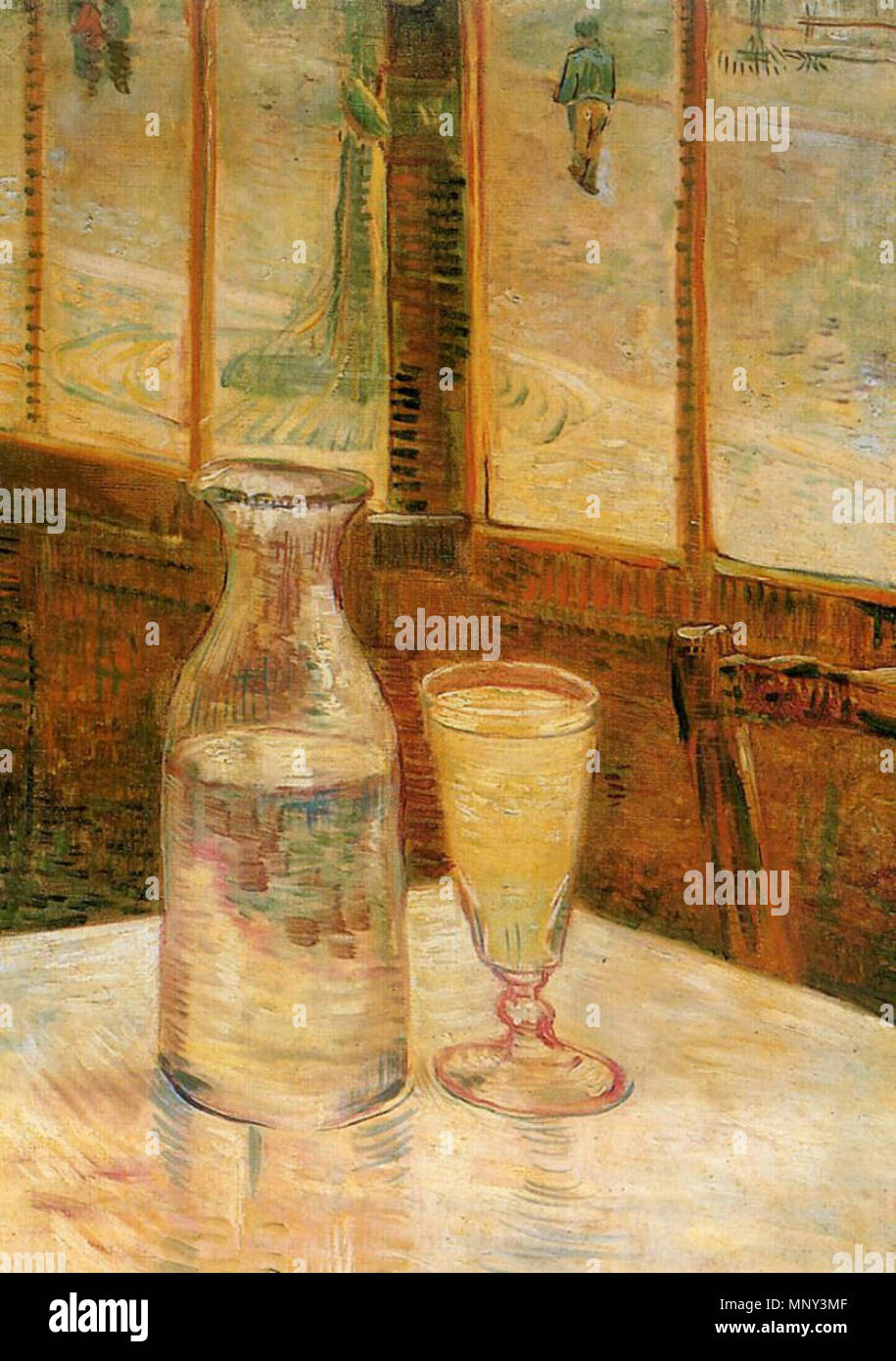 Café table with absinth . Still Life with Absinthe . 1887. 1222 Van ...