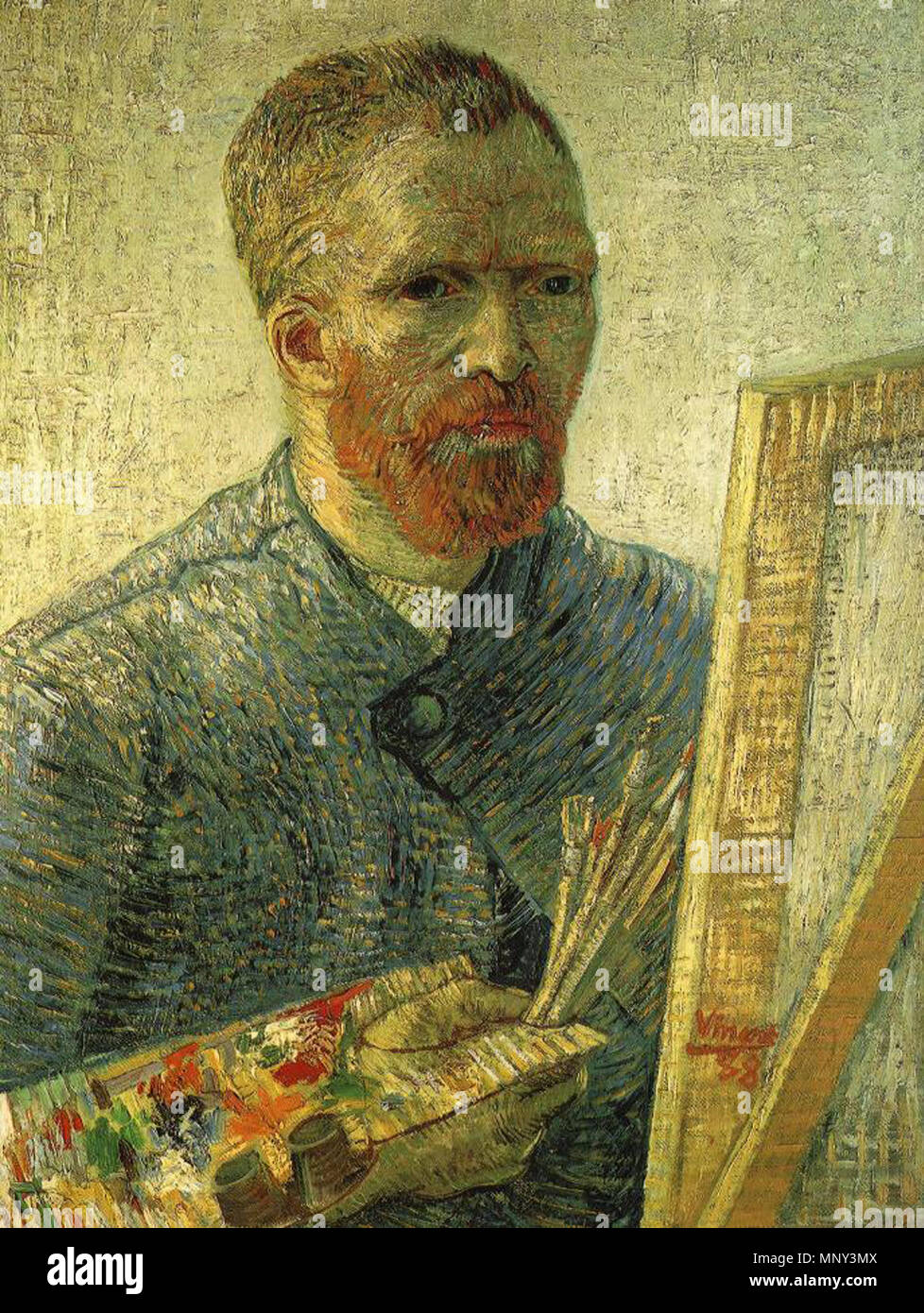 Self portrait as a painter Paris, early 1888. 1223 Van Gogh self ...