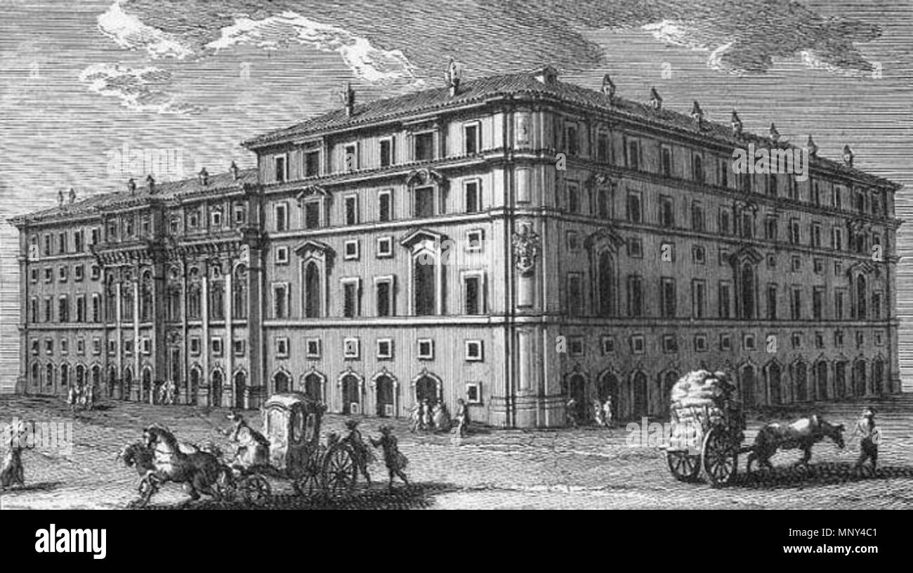 . English: The headquarters of the Propaganda fide in Rome, (Palace of ...