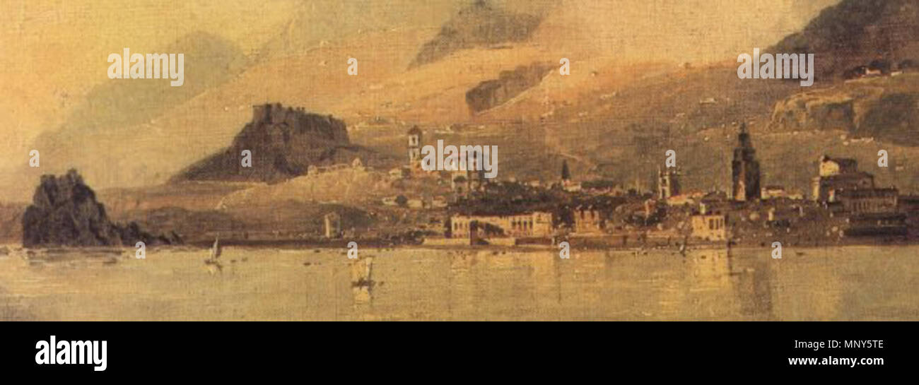 Madeira 18th century. 1234 View of Funchal from the sea, detail (18th ...