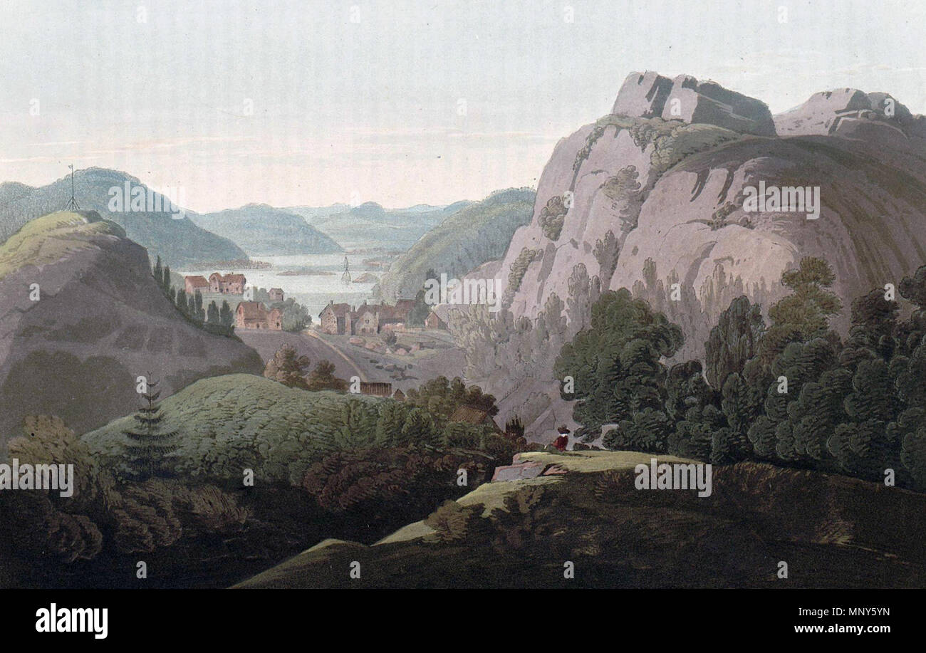 English: 'View of the River Nid' Norsk bokmål: «Nid Elven» . No. XX ...