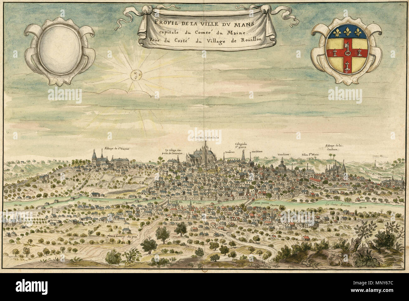 Le mans france map hi-res stock photography and images - Alamy