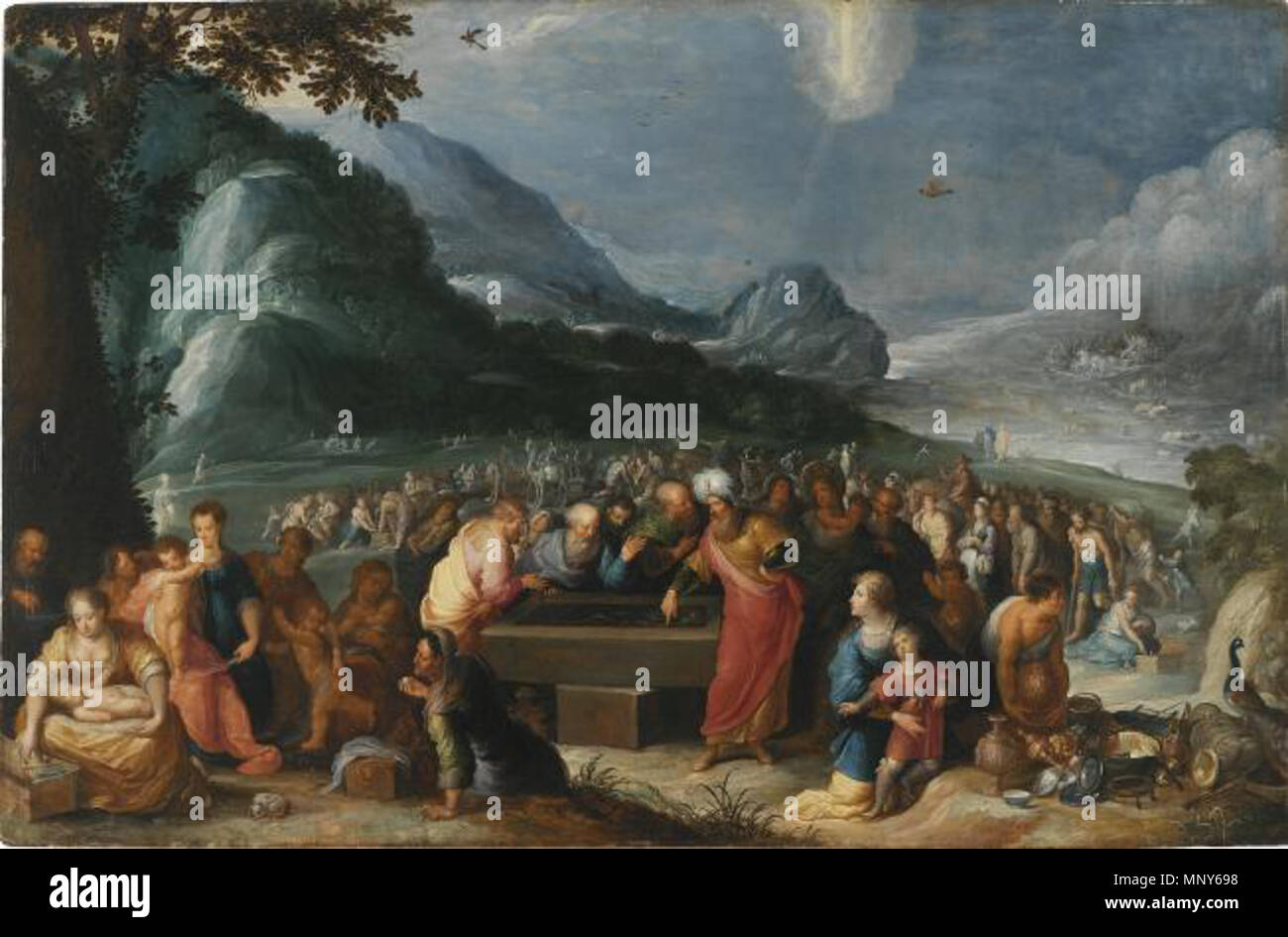 English: Moses leading the children of Israel out of Egypt 17th century ...