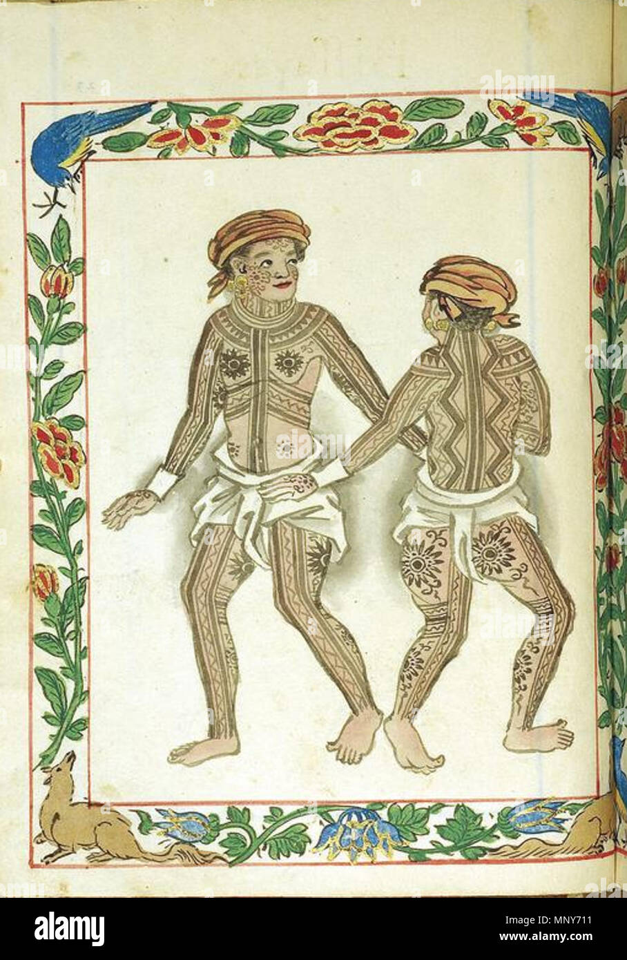 . English: Pintados of the Visayas (Leyte or Samar) . 1595. Boxer Codex ...