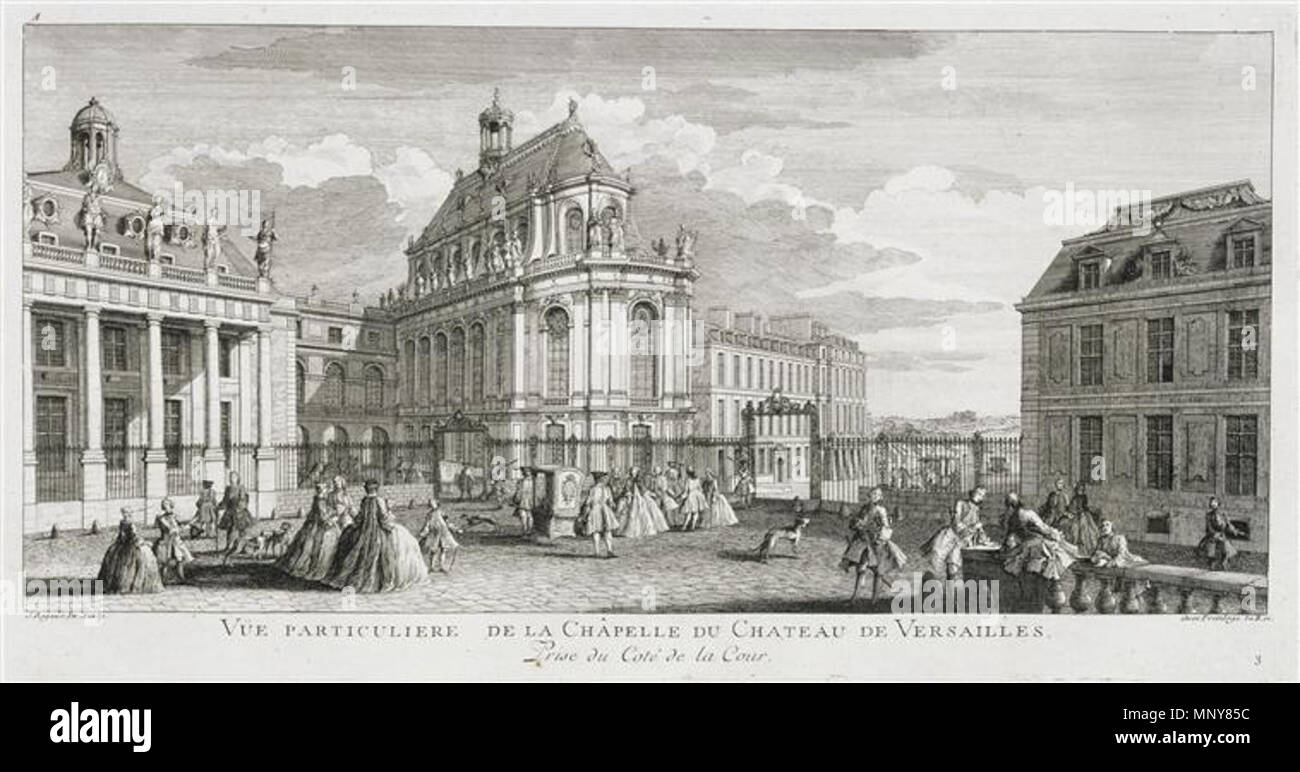 . Vue du chevet de la chapelle royale de Versailles vers 1730 . 1730 ...