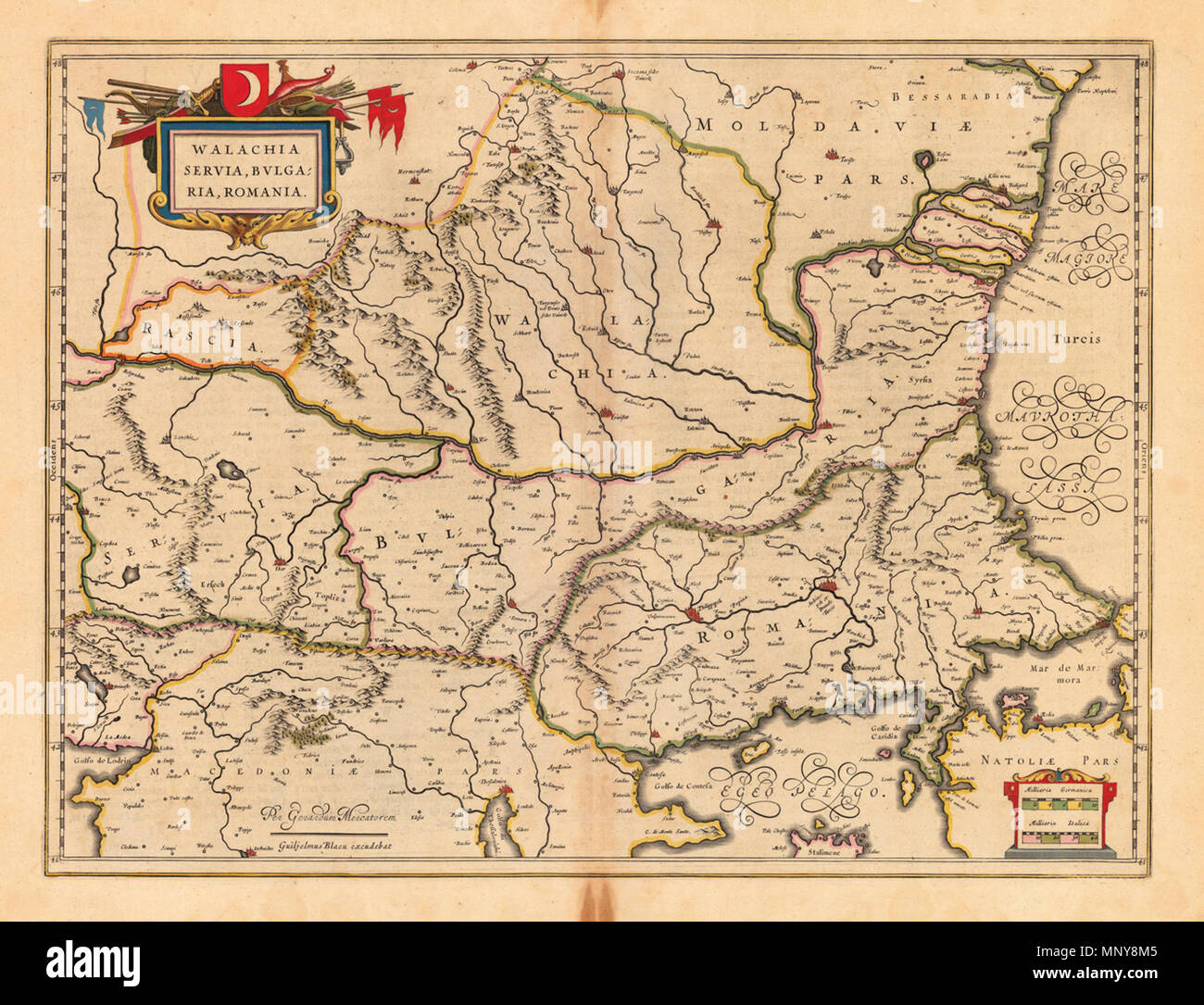 . English: Walachia, Bulgaria, Romania, Servia and Rascia Amsterdam ...