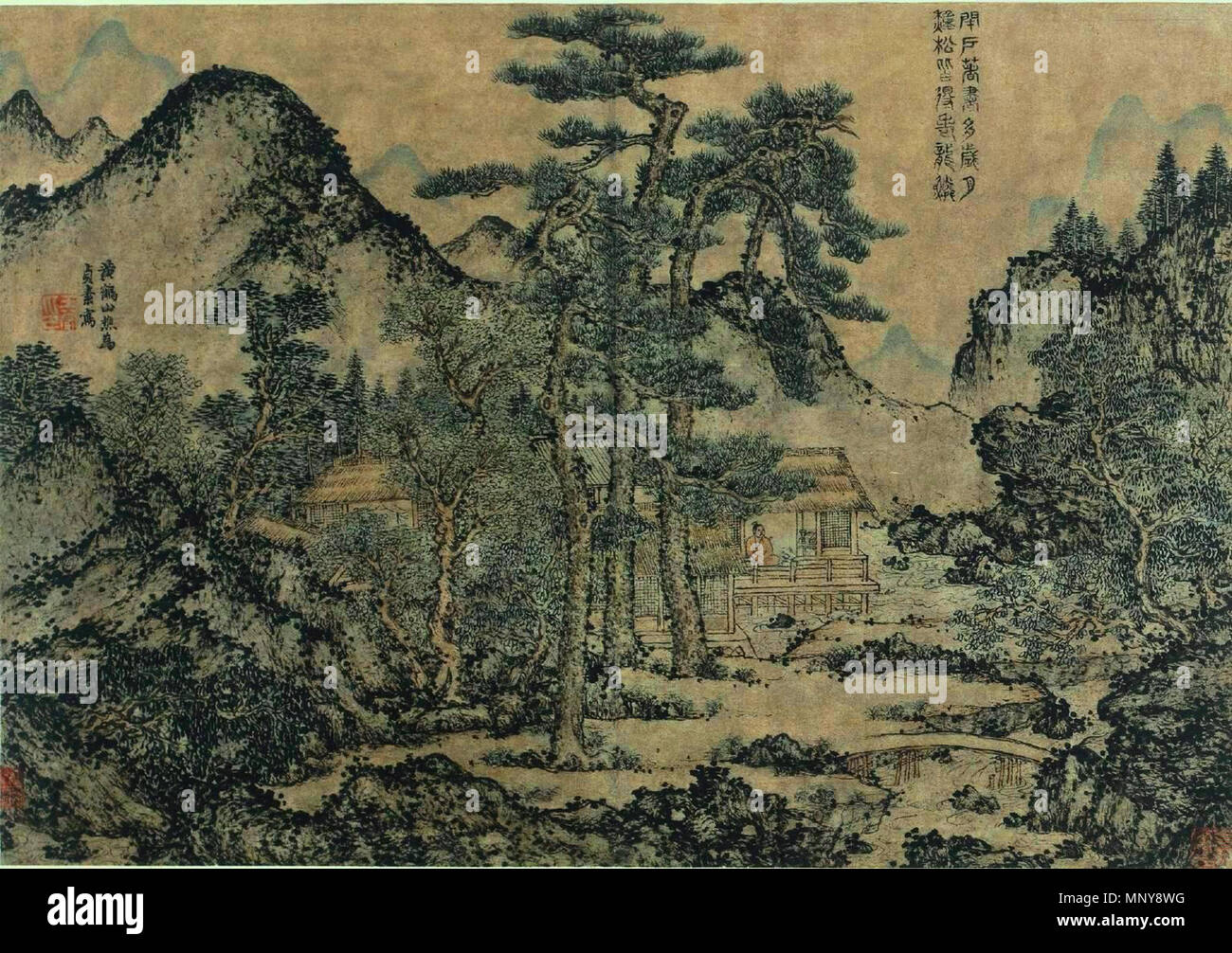 Chinese writing landscape painting hi-res stock photography and images ...