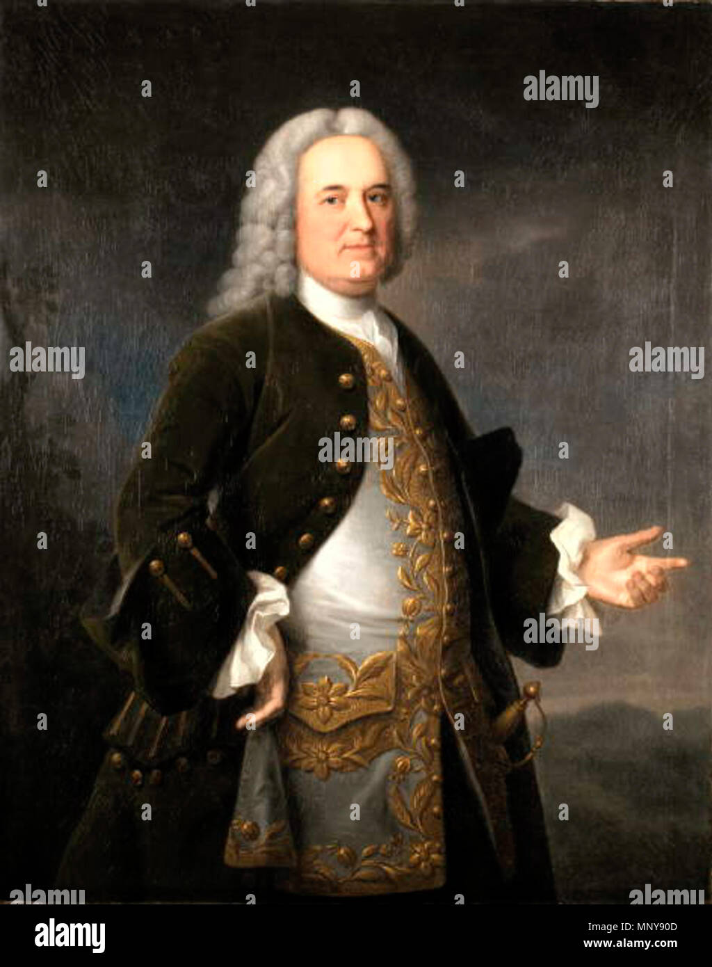 . English: Sir George Downing, 3rd Baronet . 18th century. Unknown 1124 ...