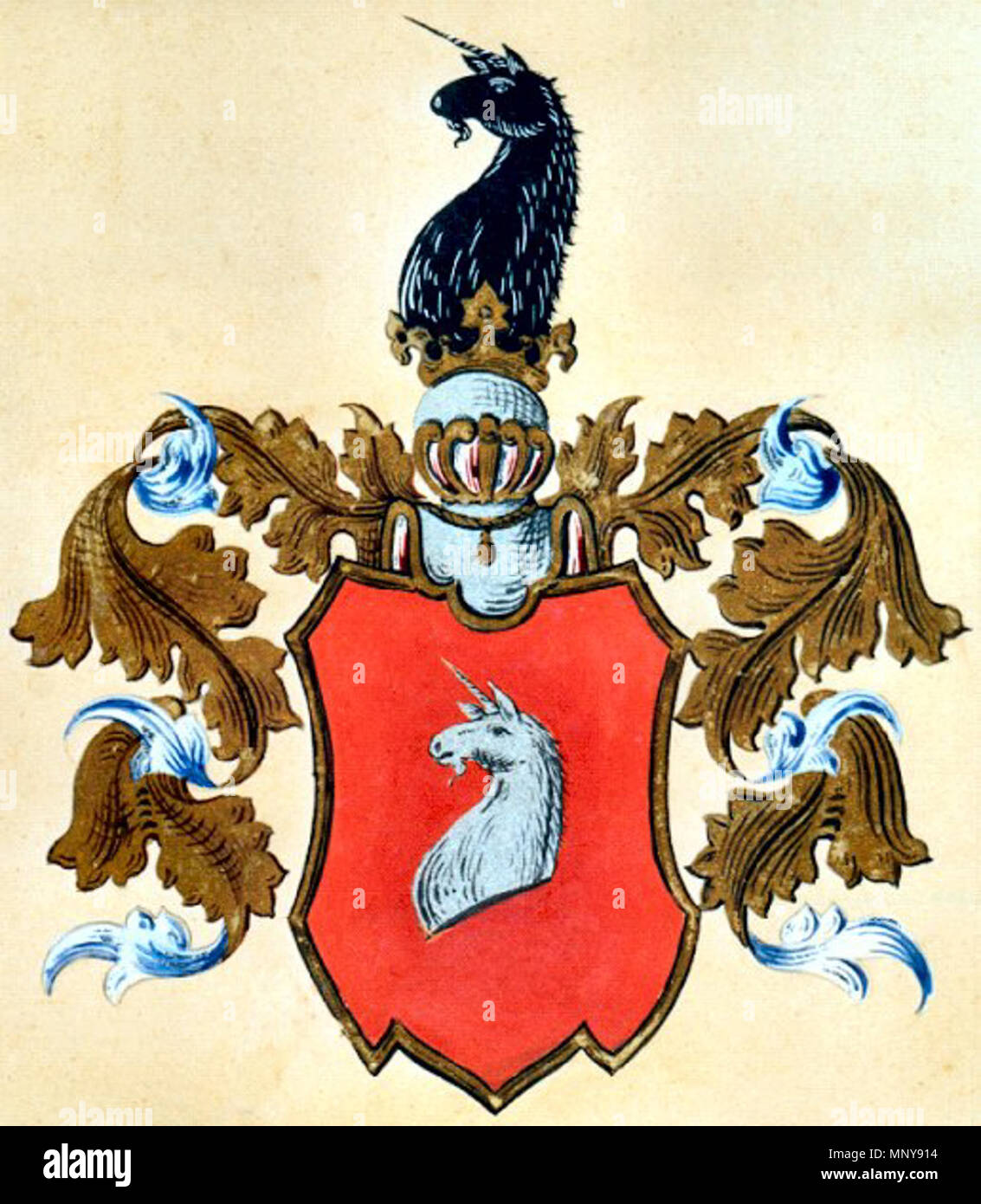 . Deutsch: Wappen der Familie Unglaub von 1422 . 1900. evtl. Siebmacher ...