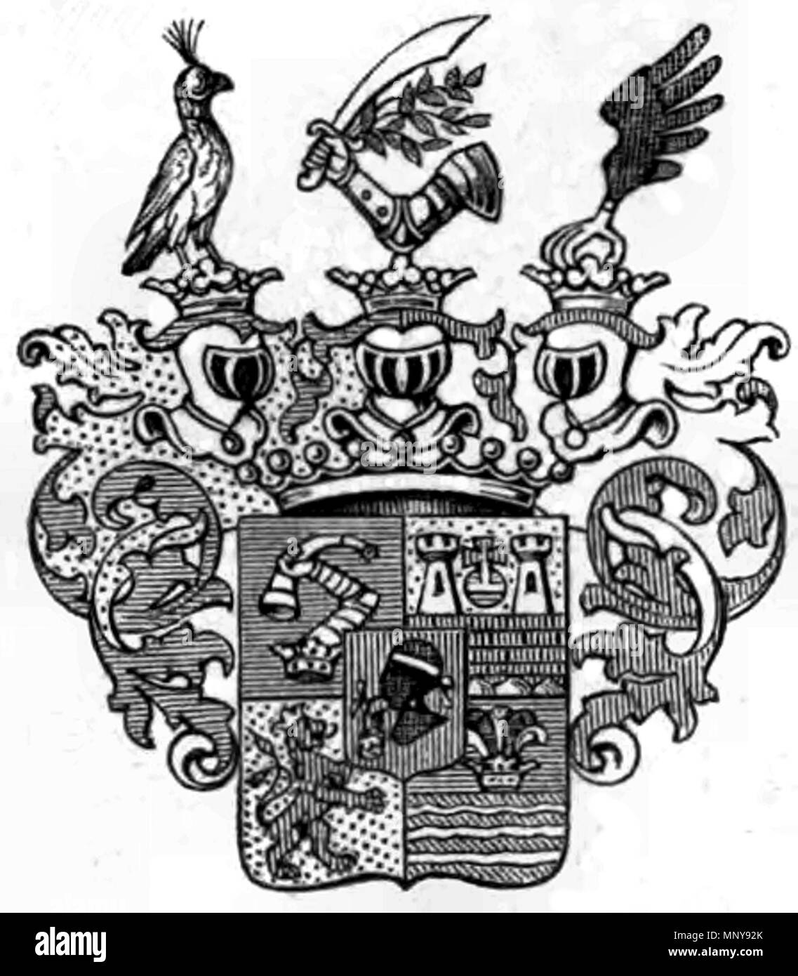 . Deutsch: Wappen der Grafen Apponyi von Nagy-Apponyi 1739 . 1739/1852 ...