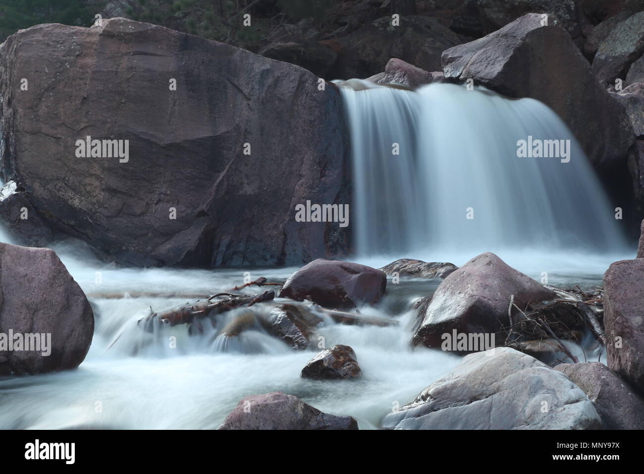 Stream rushing over rocks hi-res stock photography and images - Alamy