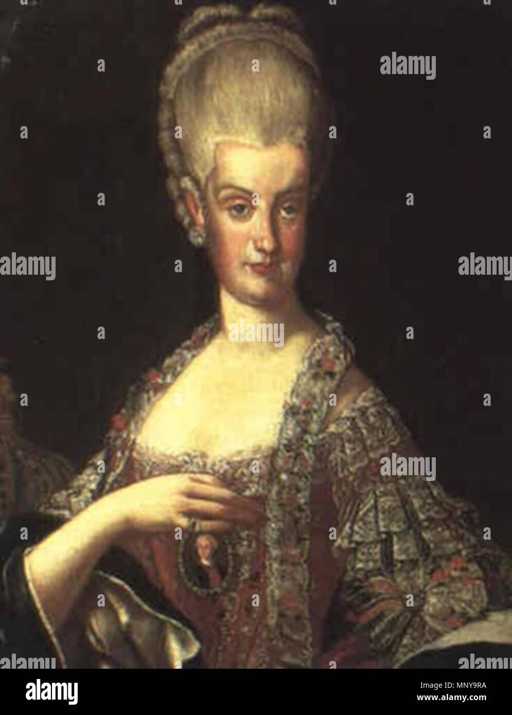 . Portrait of an Archduchess, daughter of Maria Theresa of Austria ...