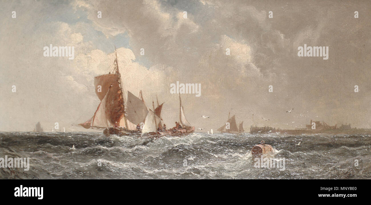 English: A busy channel' Unknown date. 1262 William Anslow Thornley - A ...