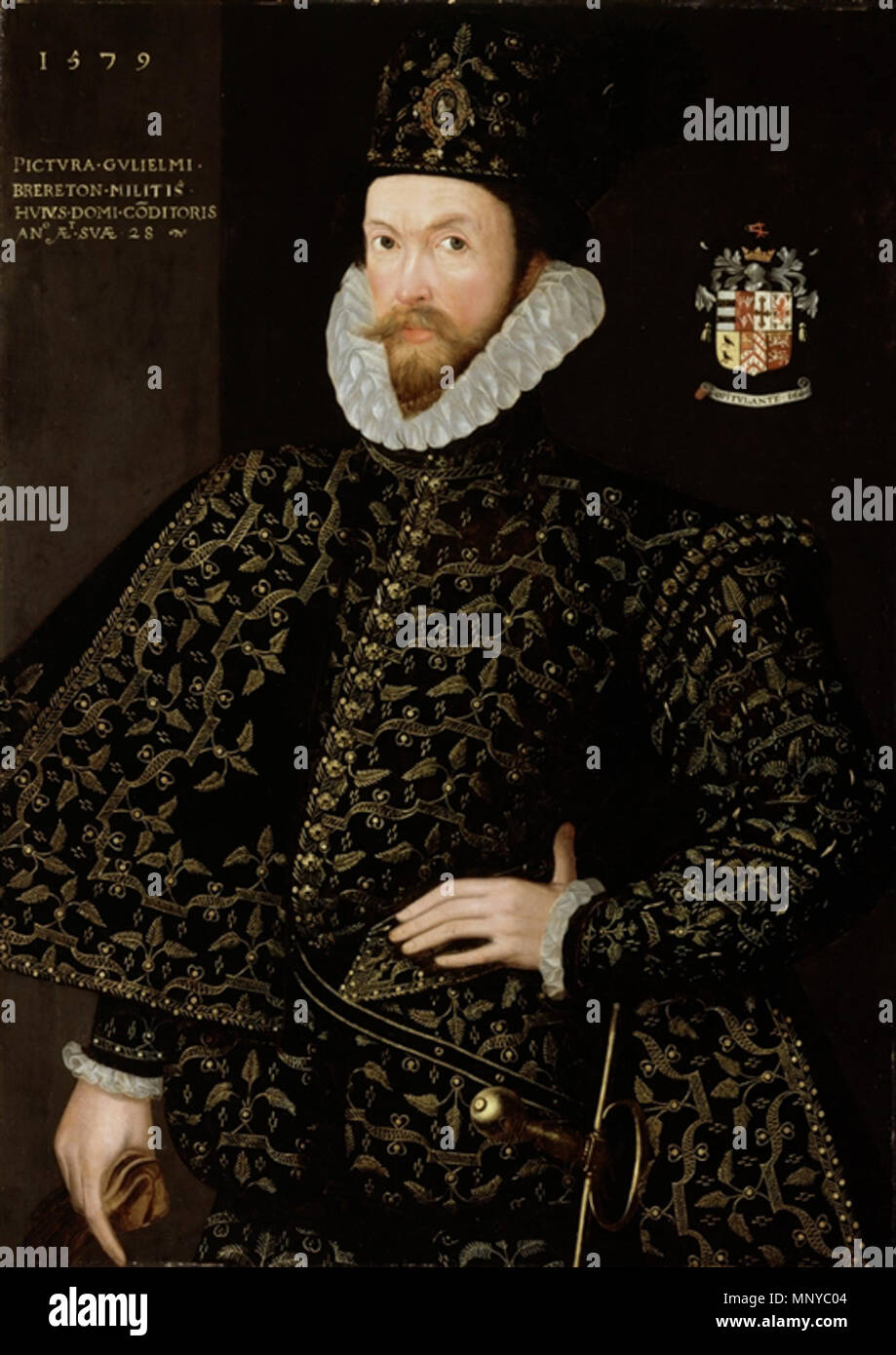 . English: Portrait of Sir William Brereton, 1st Baron Brereton (1550 ...