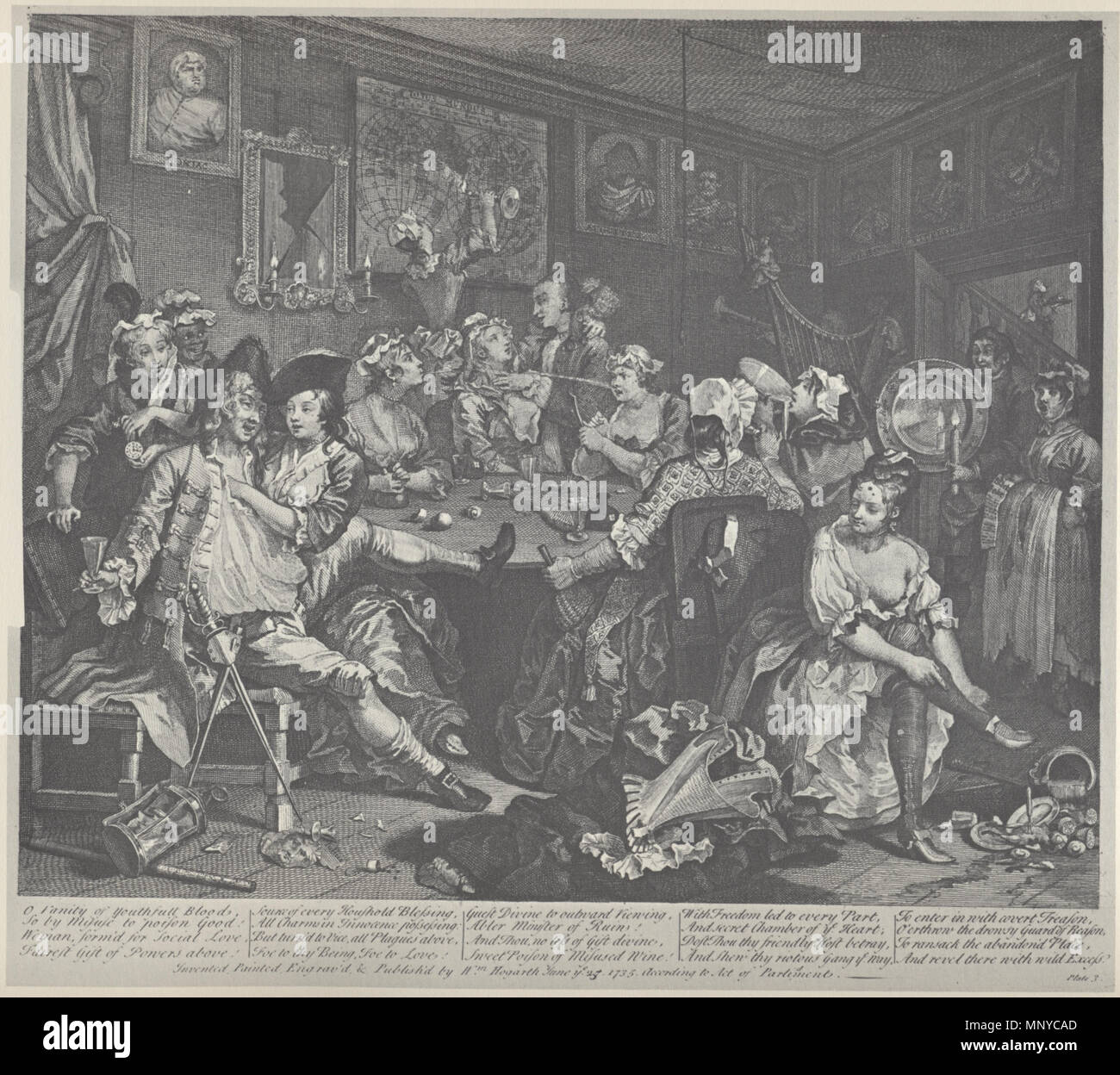 William hogarth a rakes progress hi-res stock photography and images ...