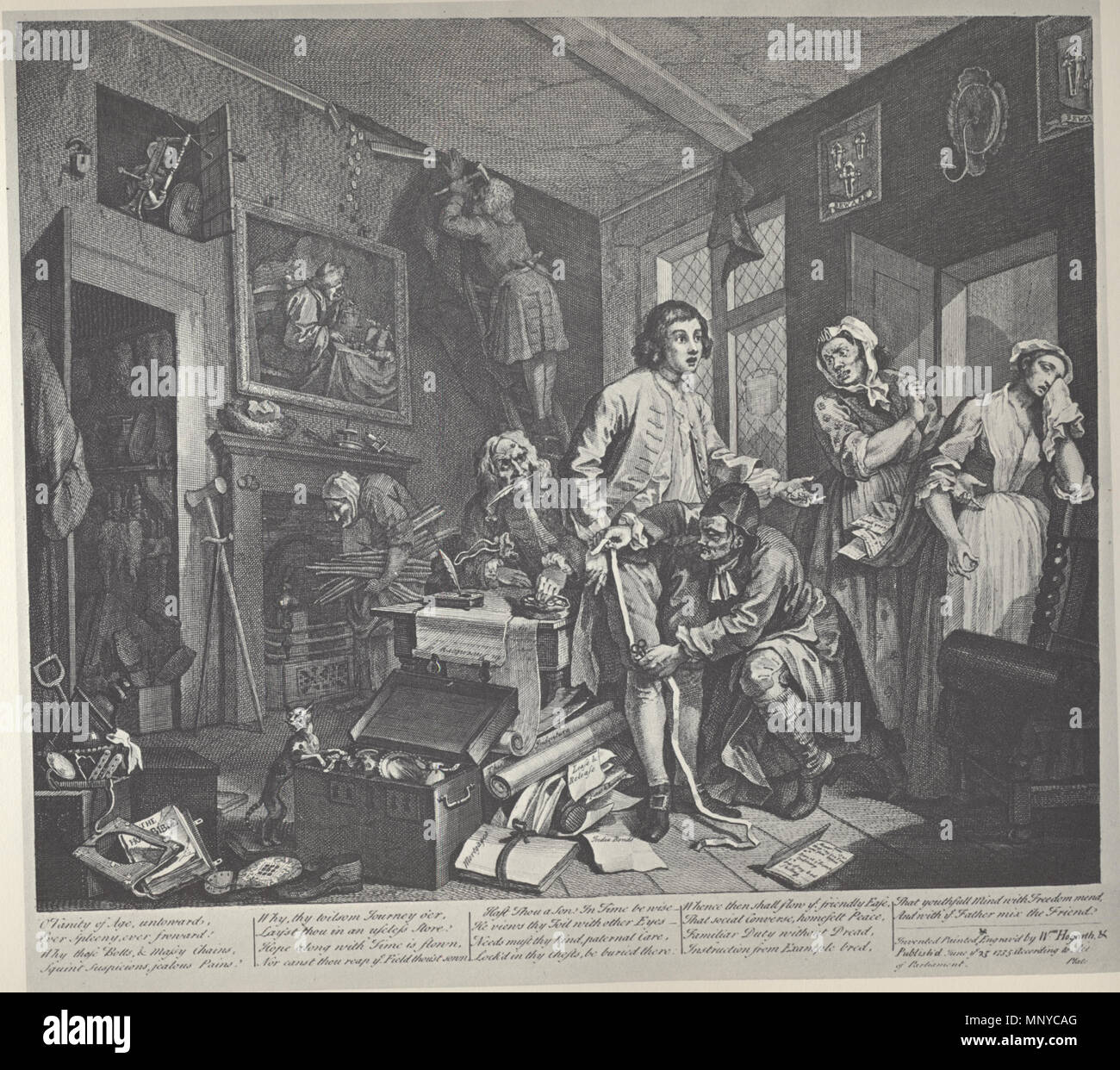 Hogarth the rake's progress hi-res stock photography and images - Alamy