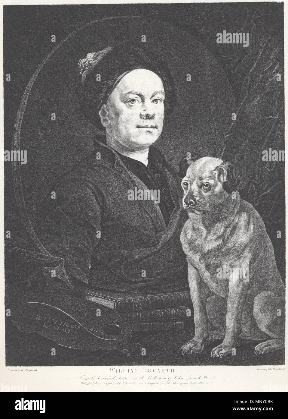 . English: William Hogarth - Self portrait . 4 June 1795. Engraver ...