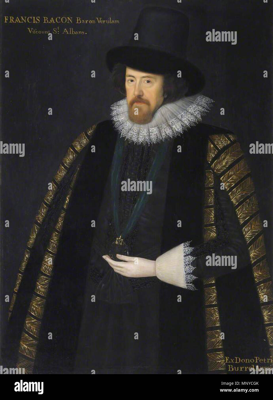. English: Portrait of Sir Francis Bacon (1561–1626), 1st Baron Verulam ...