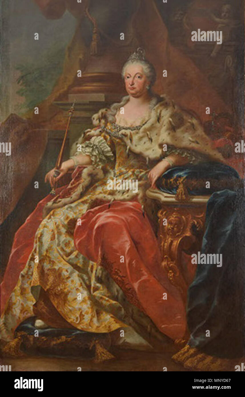 . English: Portrait of Maria Amalia of Austria (1701-1756), Holy Roman ...