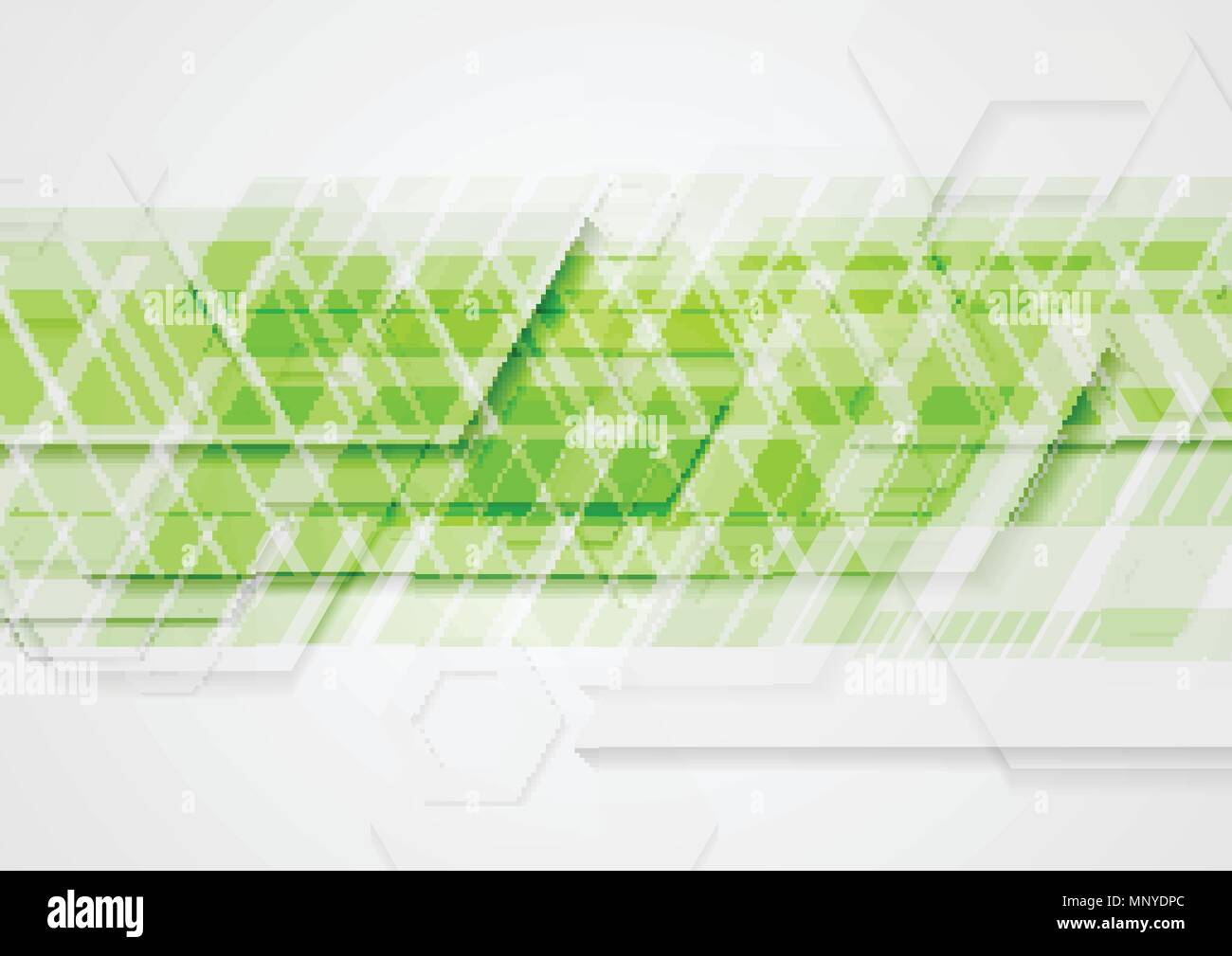 Bright green abstract technology background. Vector geometric minimal ...