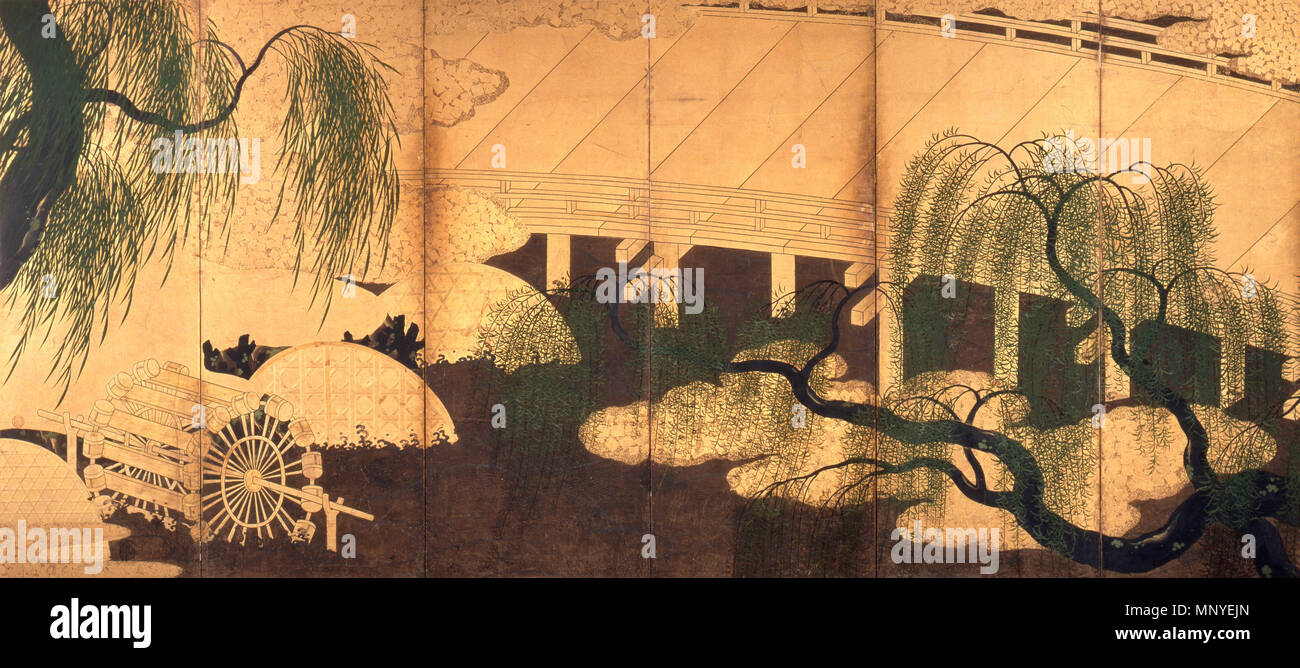 . English: Yanagi Bashi Water Wheel, The Museum of Modern Art, Gunma ...