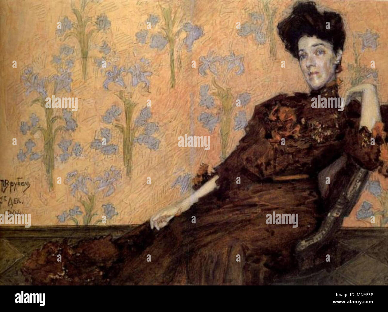 . English: Portrait of russian opera singer Nadezhda Zabela-Vrubel ...