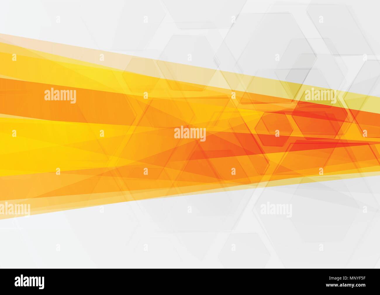 Abstract tech concept orange geometric background. Vector illustration ...