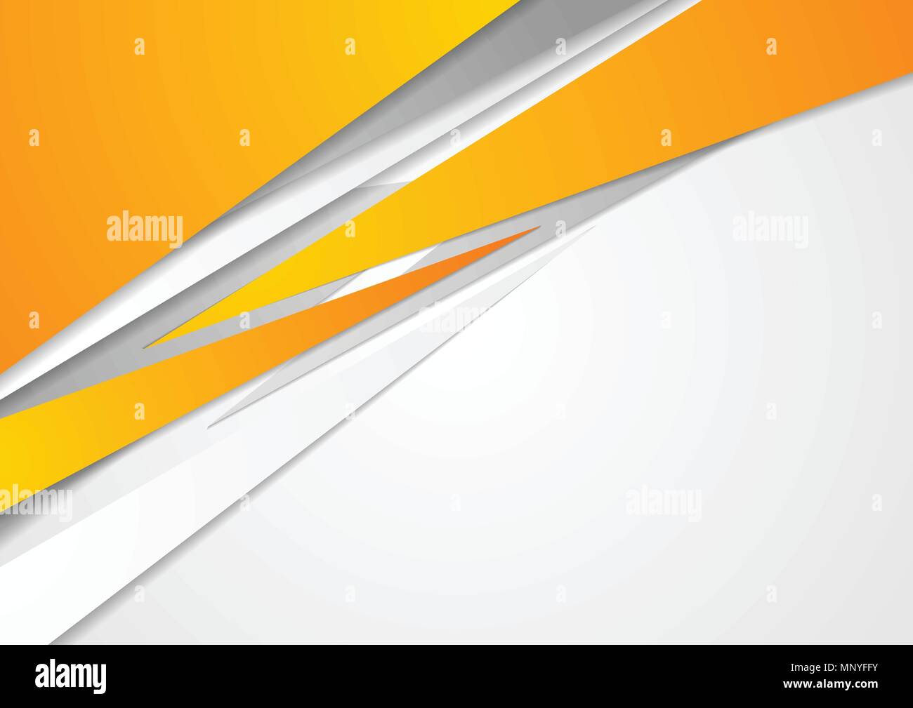 Abstract corporate orange and grey vector template background Stock ...